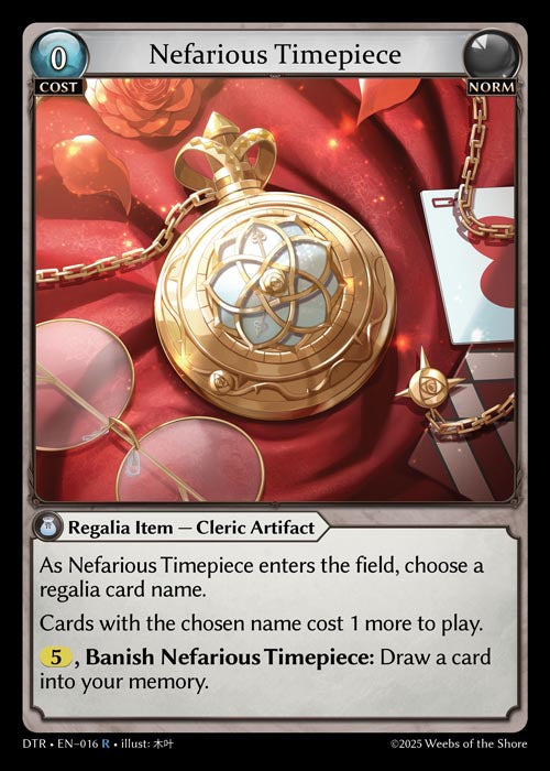 DTR-016 Nefarious Timepiece – Apex Player's Guild