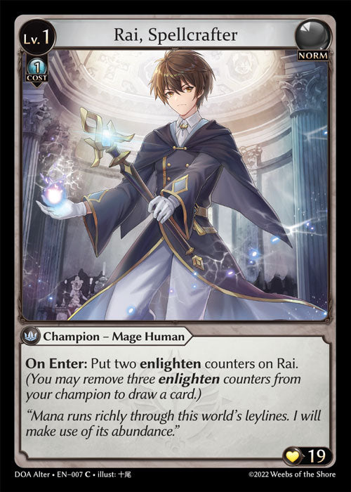 DOA-007 Rai, Spellcrafter – Apex Player's Guild